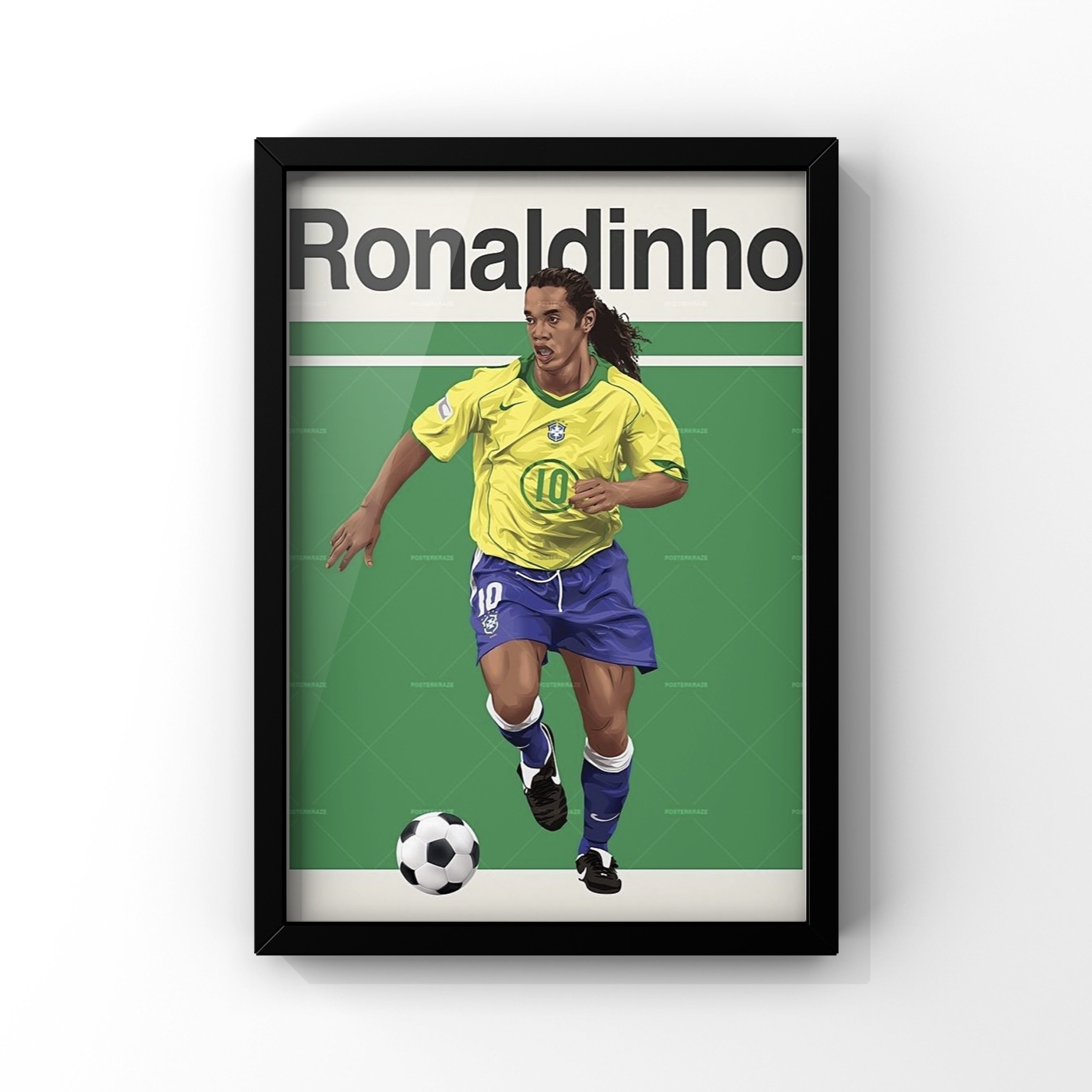 Ronaldinho framed Poster – Paintastic-shop