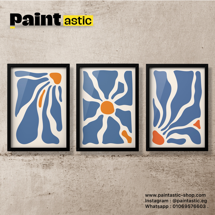 Abstract bloom set of 3 – Paintastic-shop